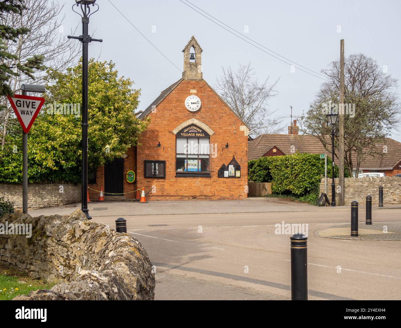 Exterior view of the Village Hall, Castlethorpe, Buckinghamshire, UK ...