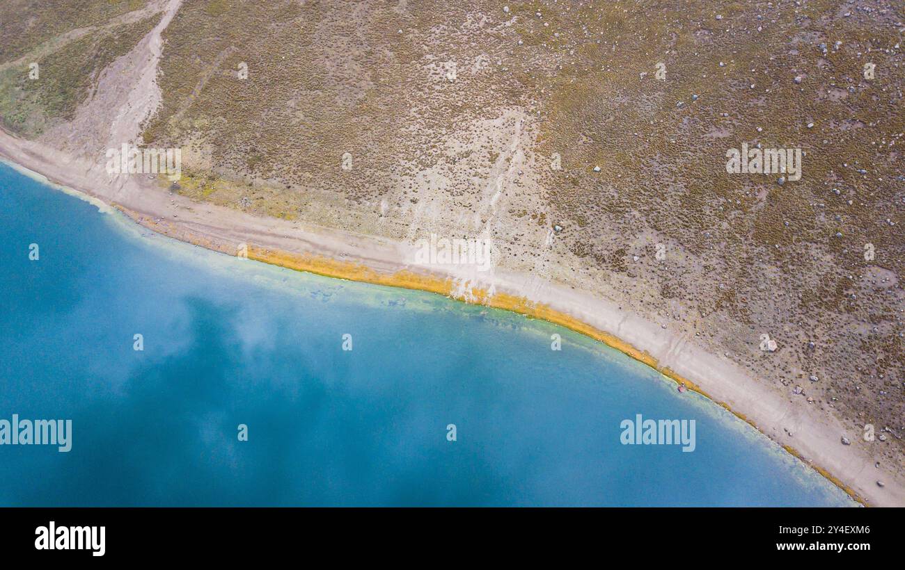 Aerial view of Laguna del Sol ️ in the Nevado de Toluca, a national ...