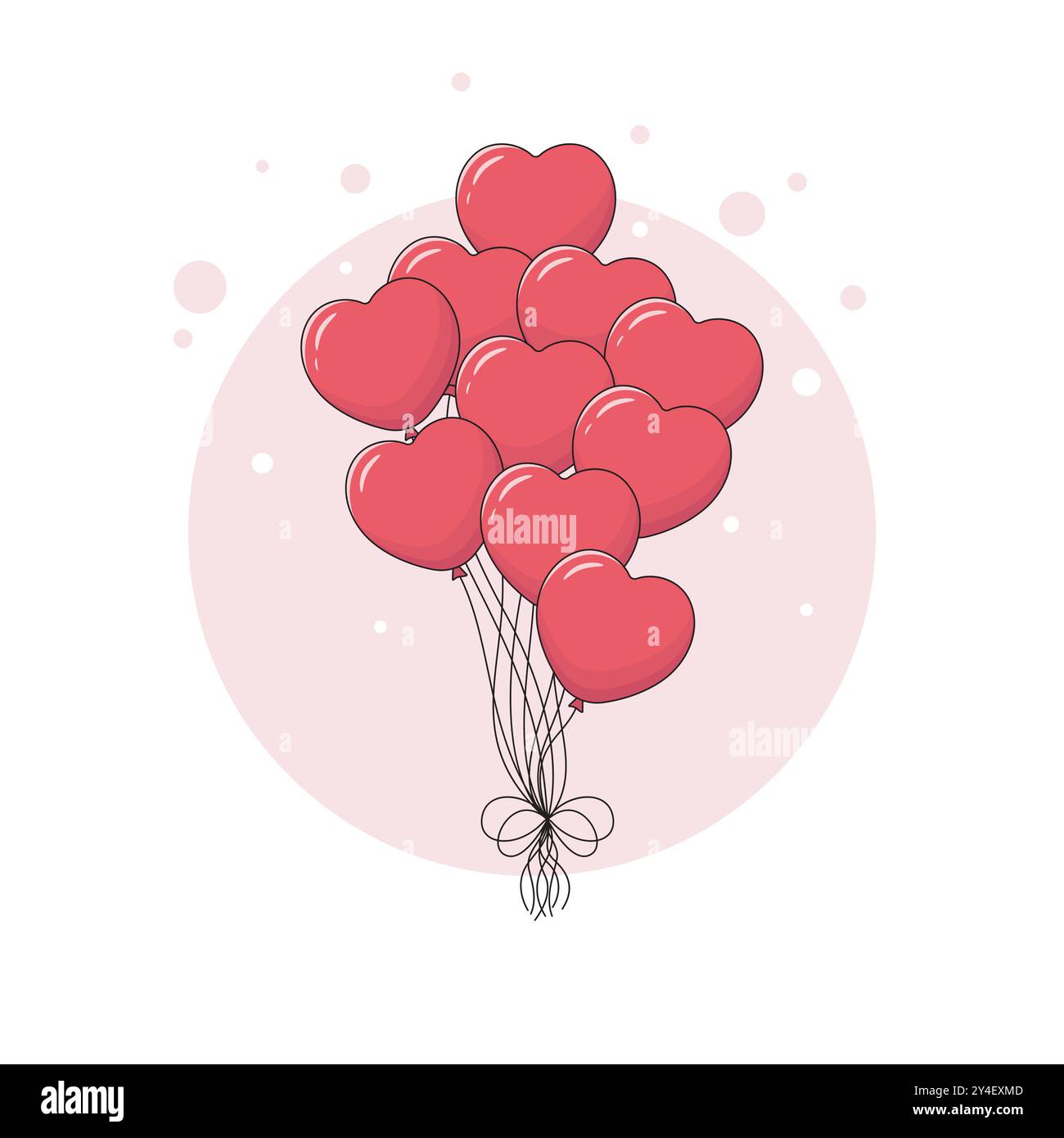 Air balloon flying ribbons Cut Out Stock Images & Pictures - Alamy