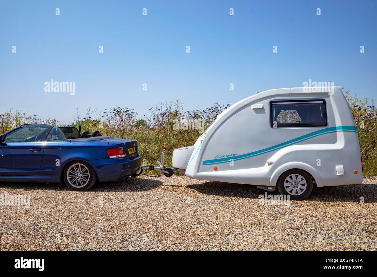 Go Pods caravan Stock Photo - Alamy