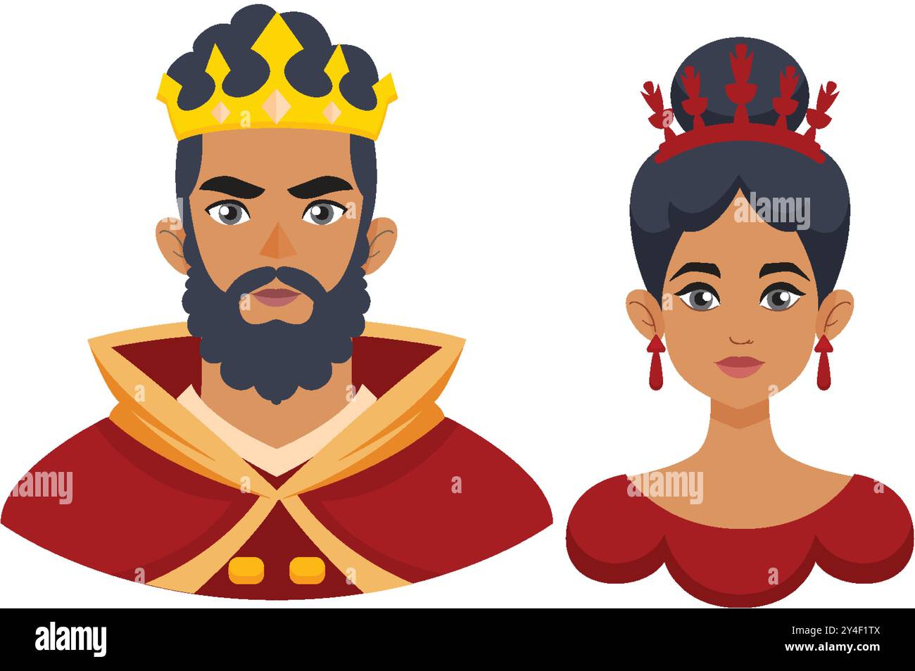Royal attire symbolism Cut Out Stock Images & Pictures - Alamy