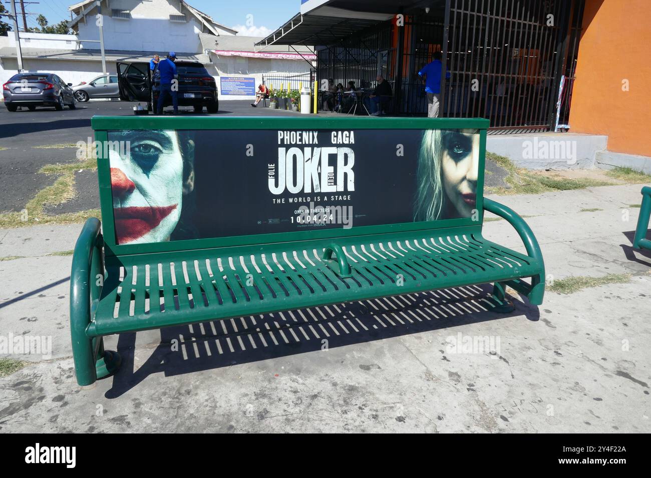 Los Angeles, California, USA 16th September 2024 The Joker Bus Bench ...