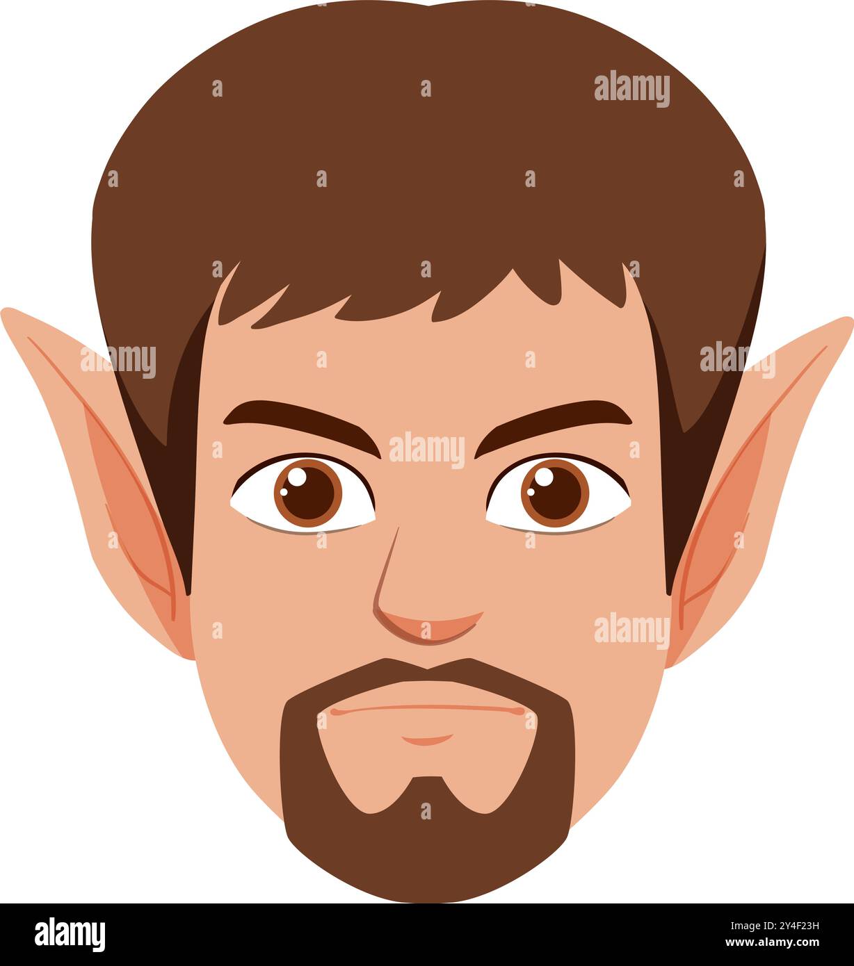 Vector illustration of an elf face Stock Vector Image & Art - Alamy