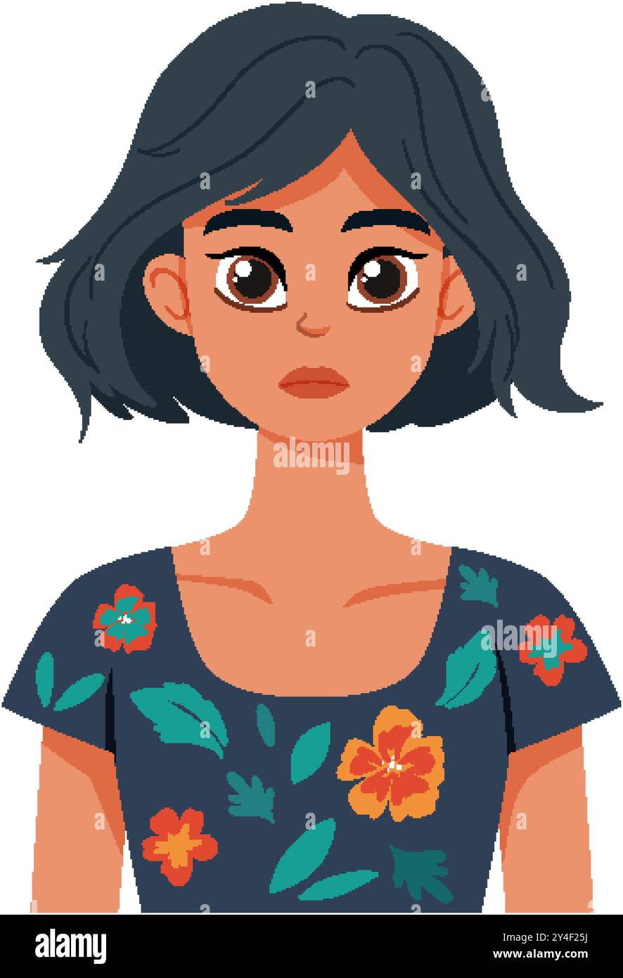 Short hair beauty Stock Vector Images - Alamy