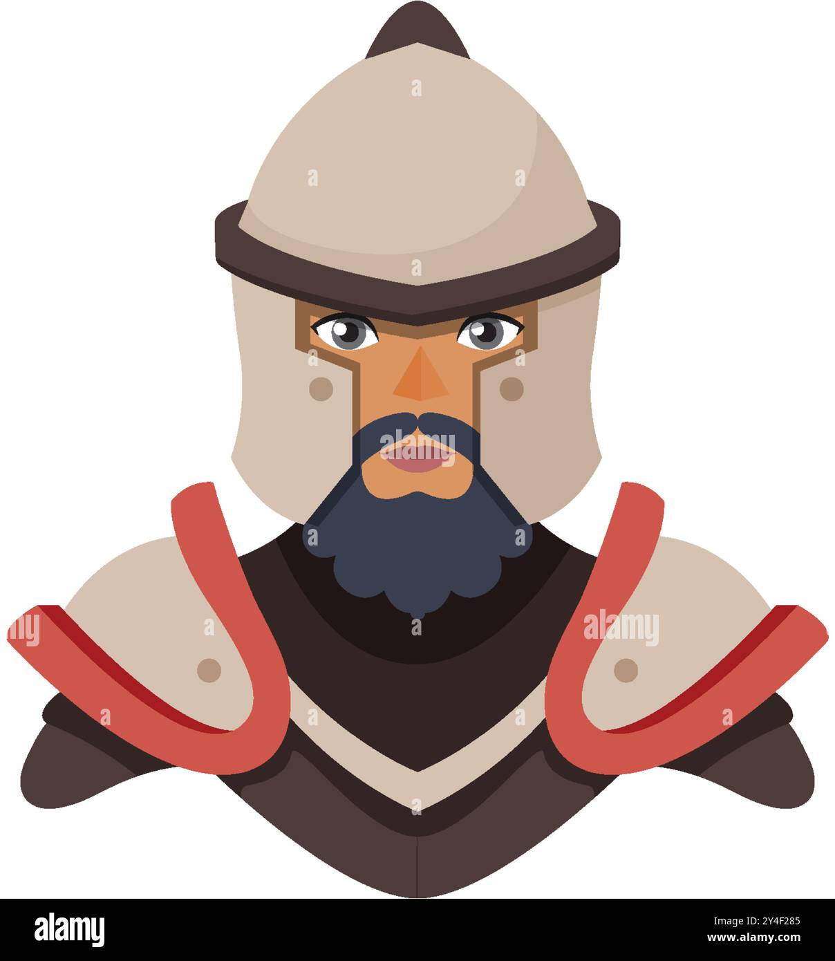 Illustration of a knight in full armor Stock Vector Image & Art - Alamy