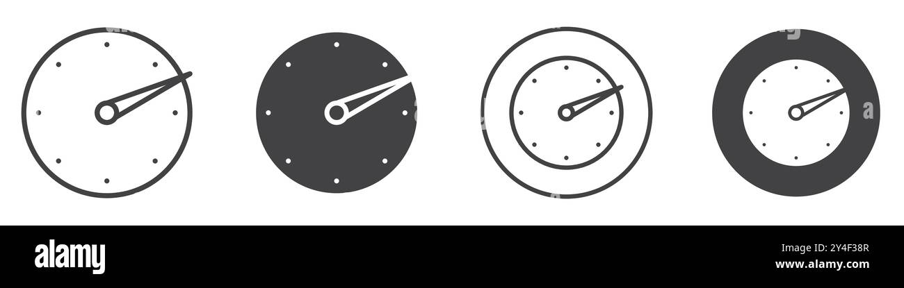 Dashboard Icon Set In Thin Line Outline Style And Linear Vector Sign Stock Vector Image And Art