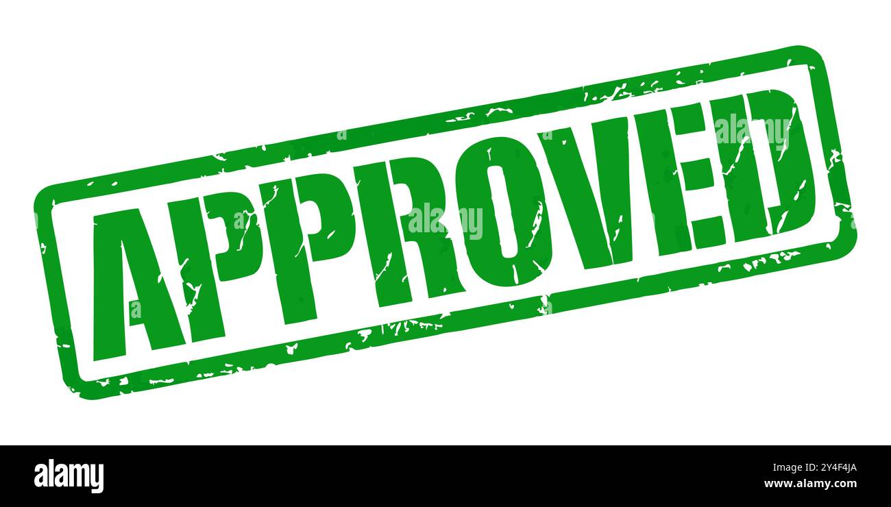 Approved ink stamp. Red Approved stamp isolated on white background ...