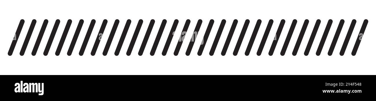 Slash line border, diagonal lines. Divider strip Tilt strip geometric ...