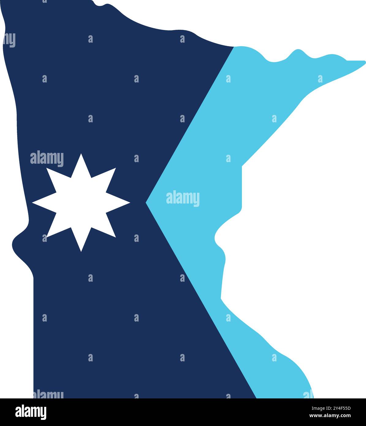 Minnesota outline vector hi-res stock photography and images - Alamy