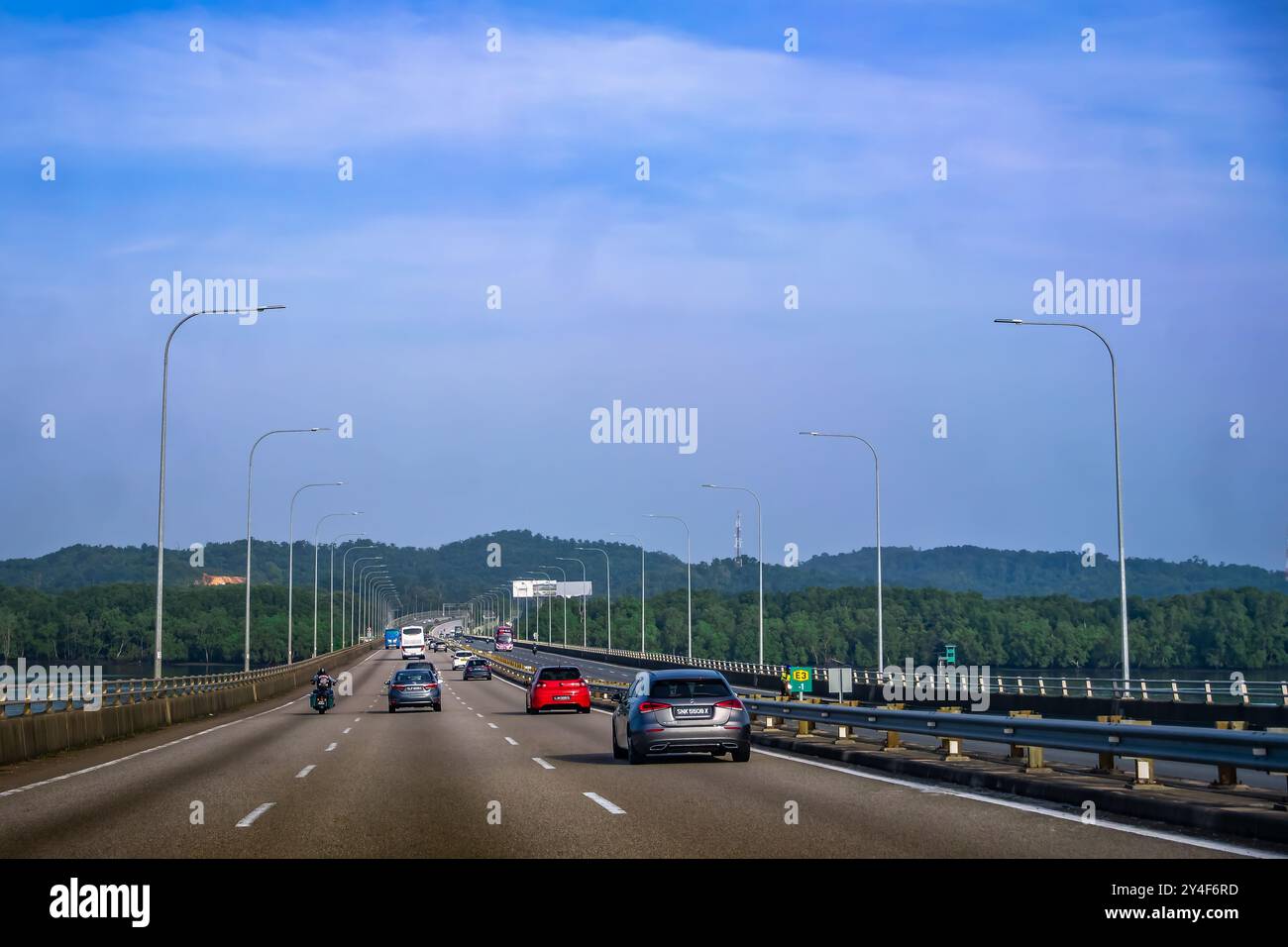 Vehicles exiting Tuas Second Link Custom. It is one of Singapore's two ...