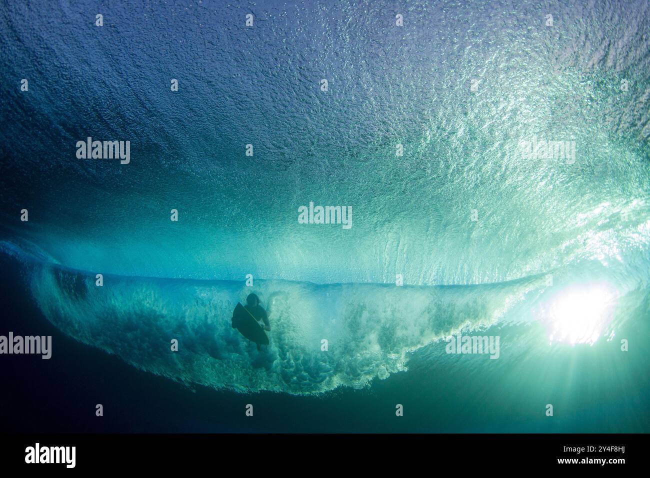 French Polynesia, Tahiti: surfing site at Teahupo'o: woman, surfer ...