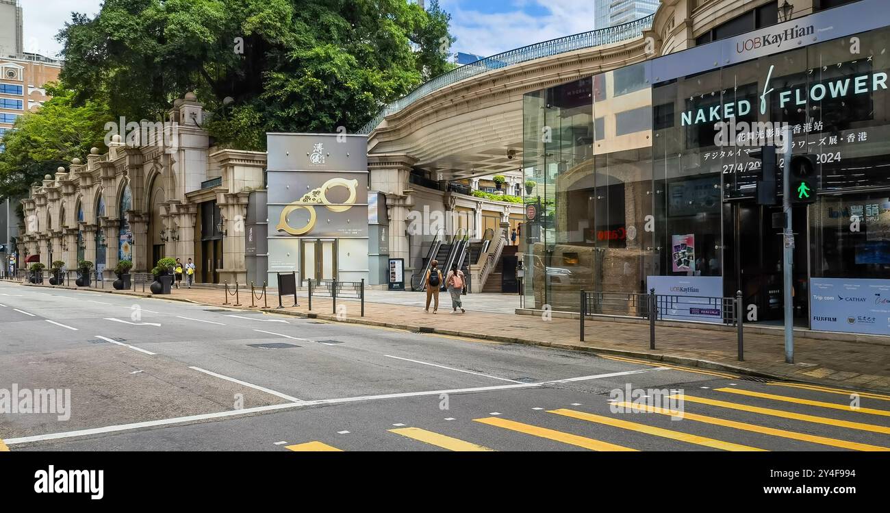 Hong Kong, China - September 18, 2024 : A pedestrian crosswalk in Hong ...