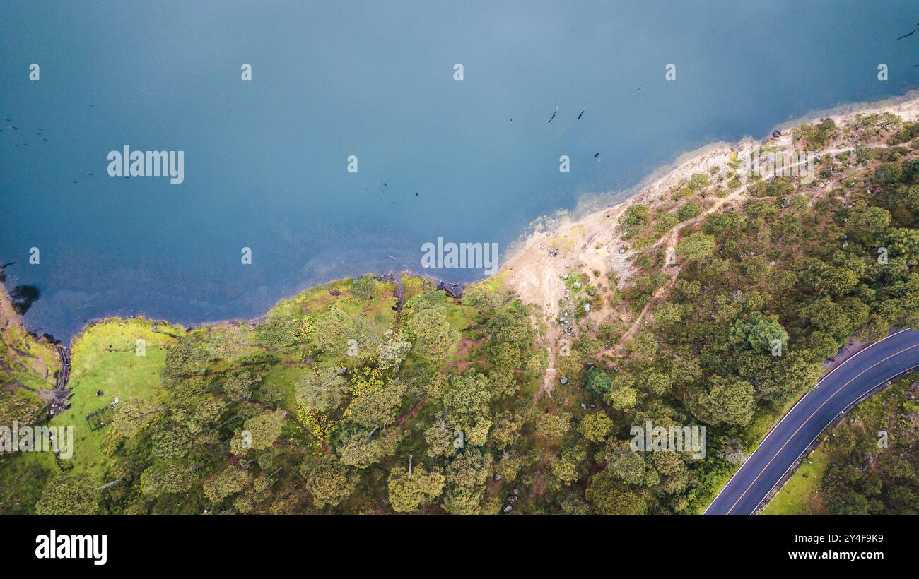 Aerial view of the Iturbide Dam in Mexico Stock Photo - Alamy