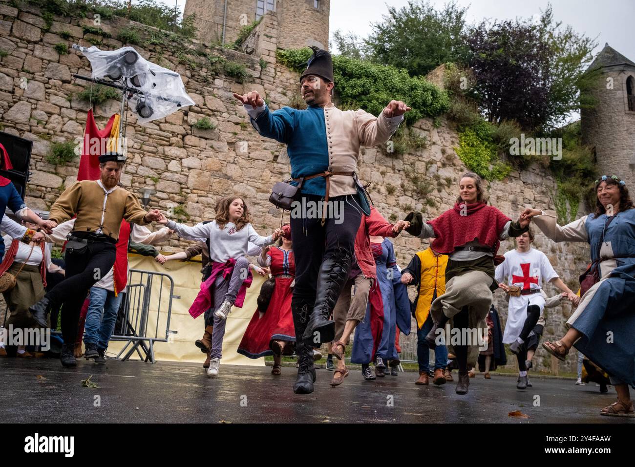 Person who dances in a moment of communion and sharing at the prom of ...