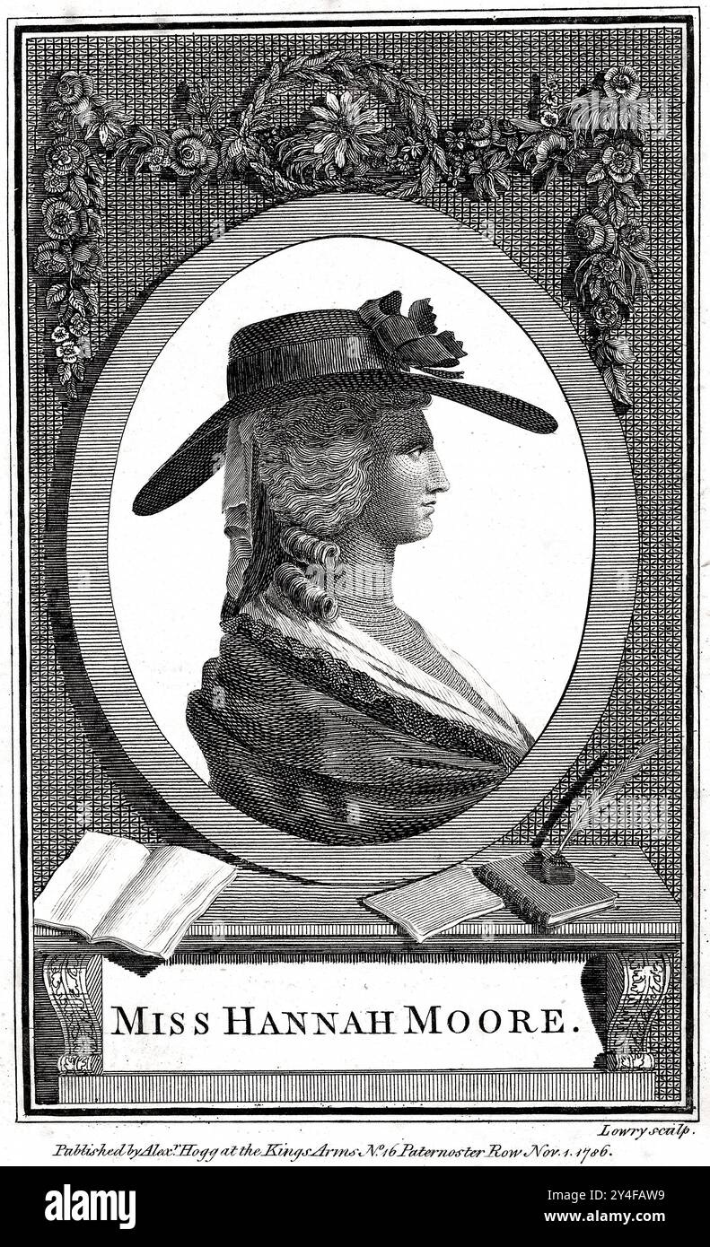 Hannah More (1745-1833 ) - Engraving Portrait Stock Photo - Alamy