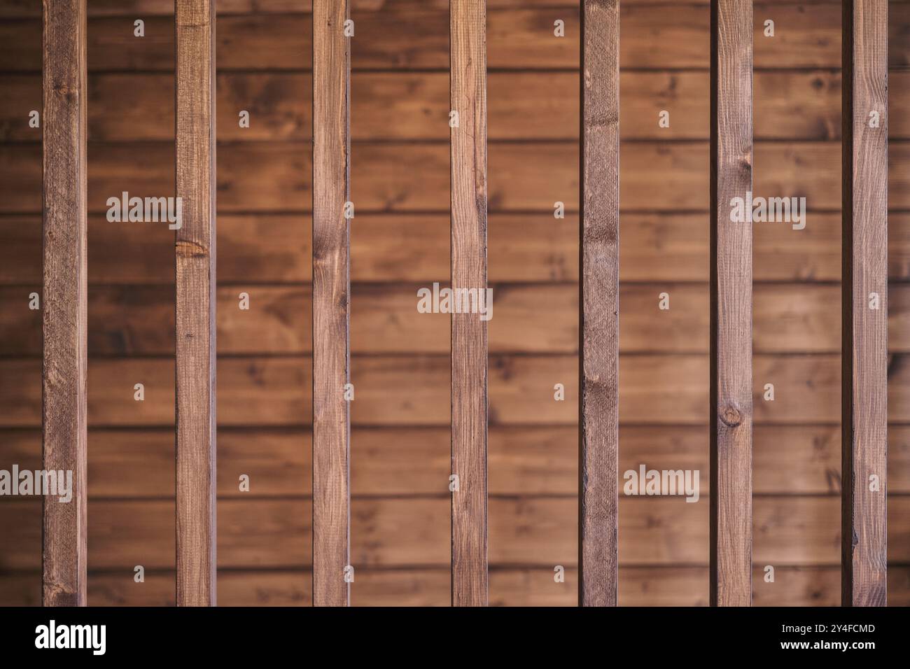 Vertical rafters for delimiting space in the house, interior design ...