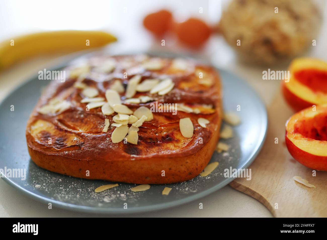 homemade baked goods - gluten and sugar free apple pie Stock Photo - Alamy