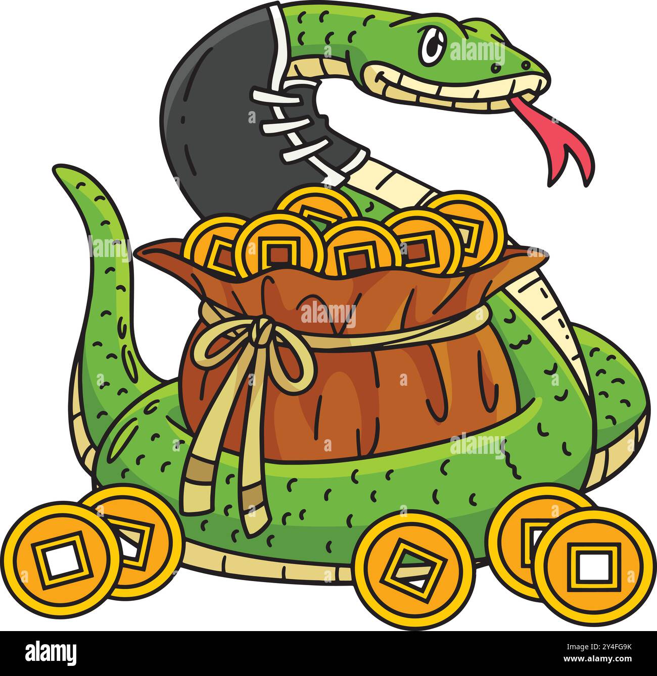 Money bag cartoon hi-res stock photography and images - Alamy