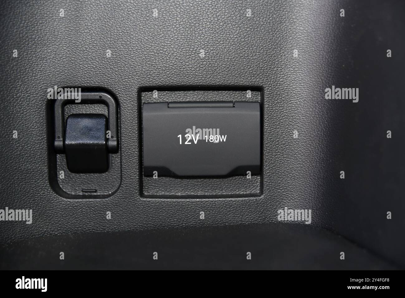 12 Volts power outlet socket in the car Stock Photo - Alamy