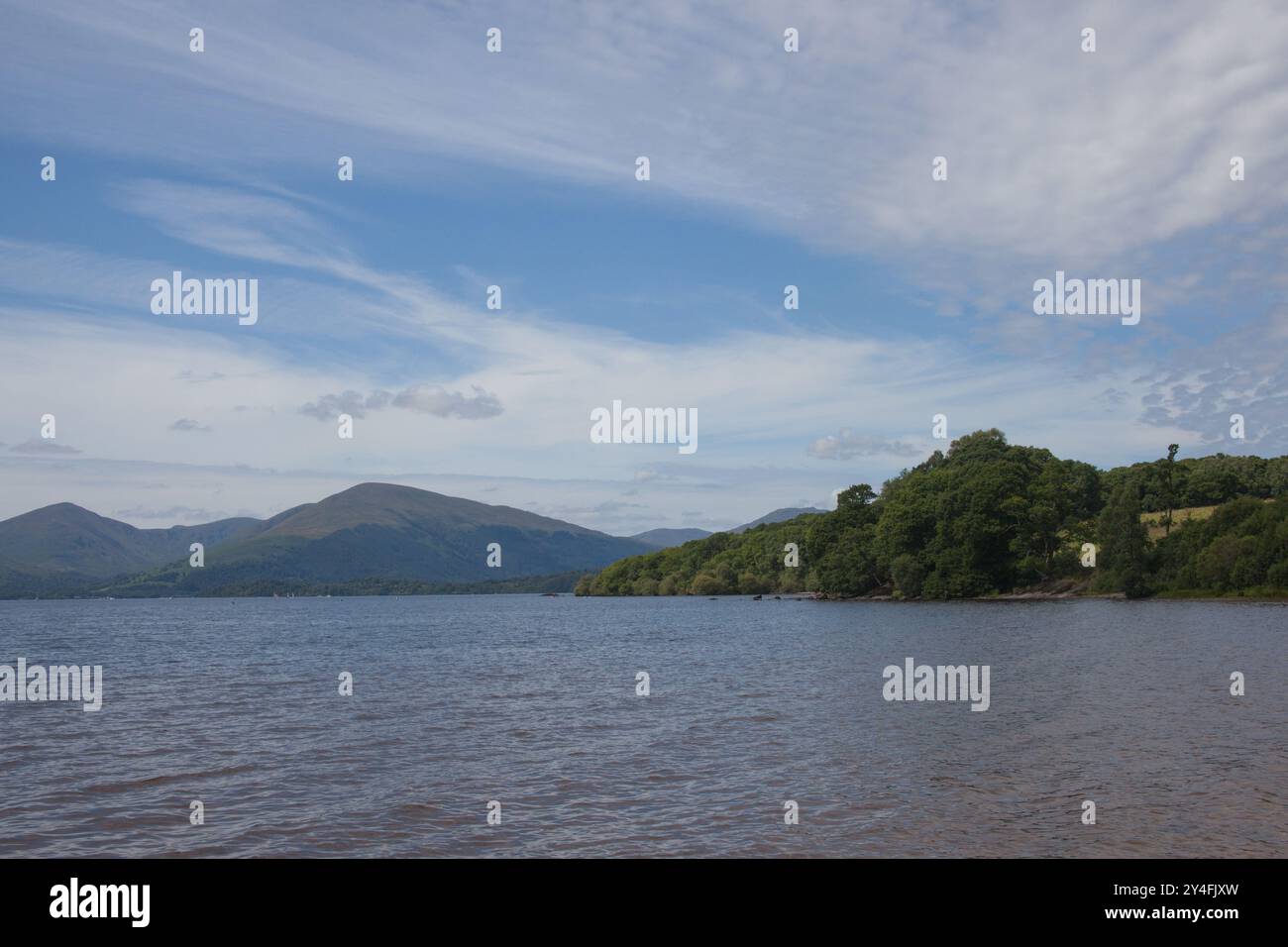 Views of Loch Lomond at Balmaha in Scotland in the United Kingdom Stock ...