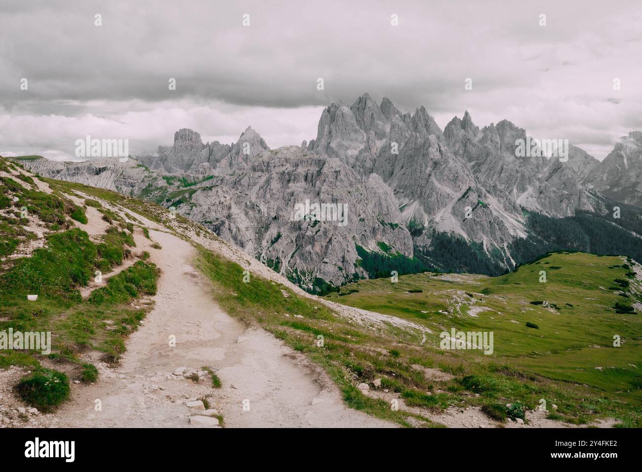 Hiking Trail with Stunning View Stock Photo - Alamy