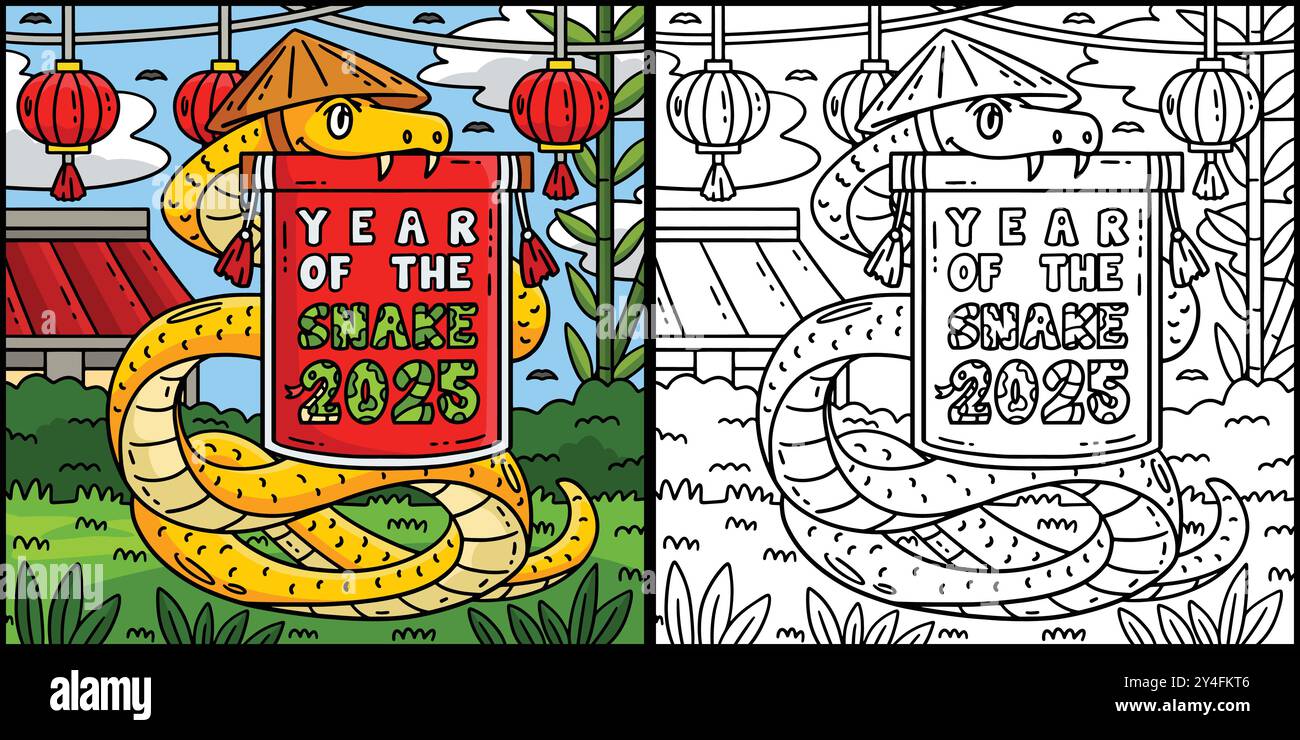 Snake silhouette 2025 year Stock Vector Images - Alamy