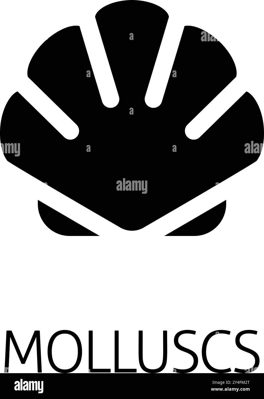 Seashell Shell Clam Mollusc Seafood Food Icon Stock Vector Image & Art ...
