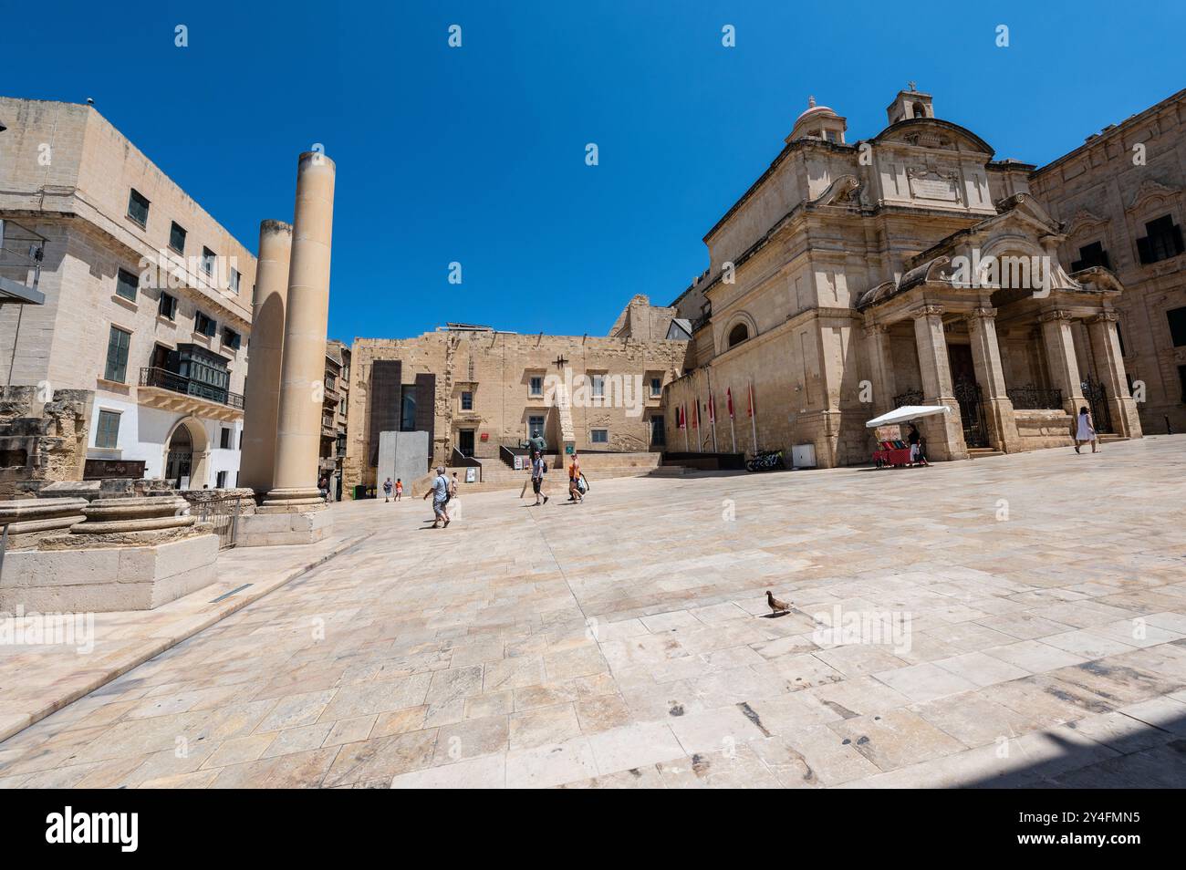 Knisja Santa Katerina tal-Italja a catholic church in Valletta Stock ...