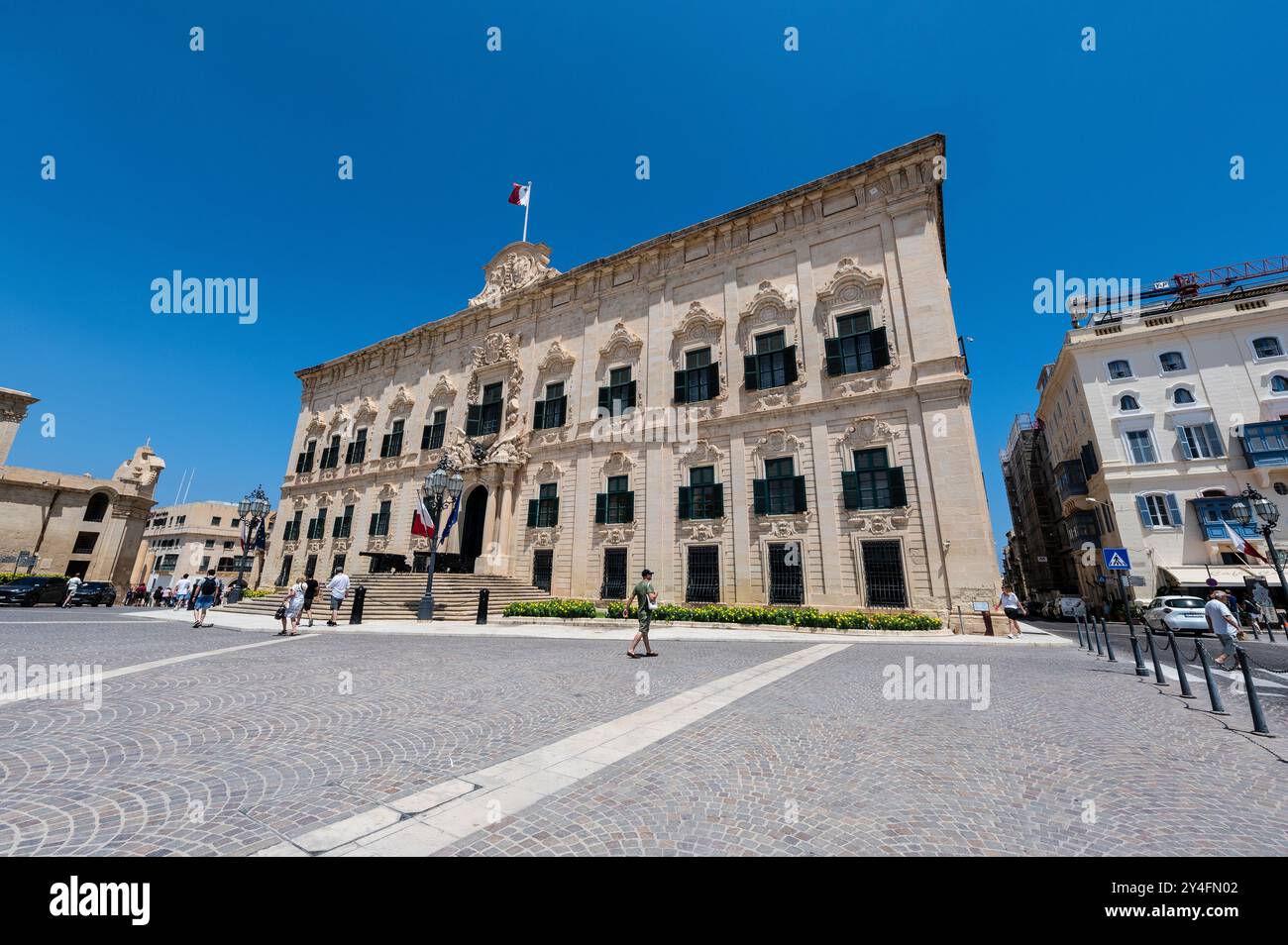 Baroque inn also known as Il-Berġa ta' Kastilja Stock Photo - Alamy