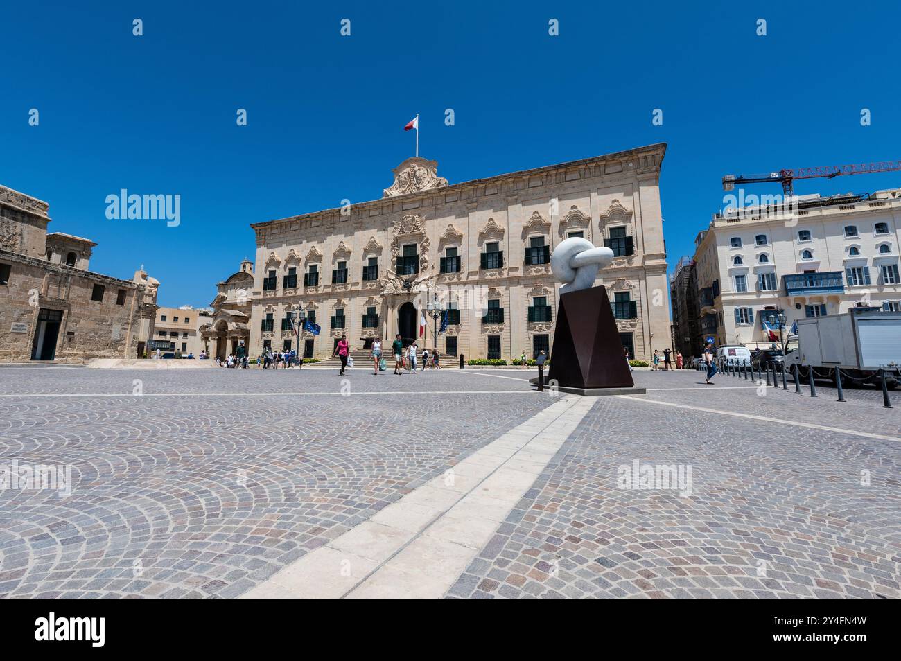 Baroque inn also known as Il-Berġa ta' Kastilja Stock Photo - Alamy