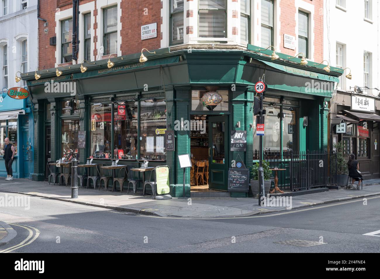 Bistro 1 a Mediterranean restaurant on corner of Frith Street and ...