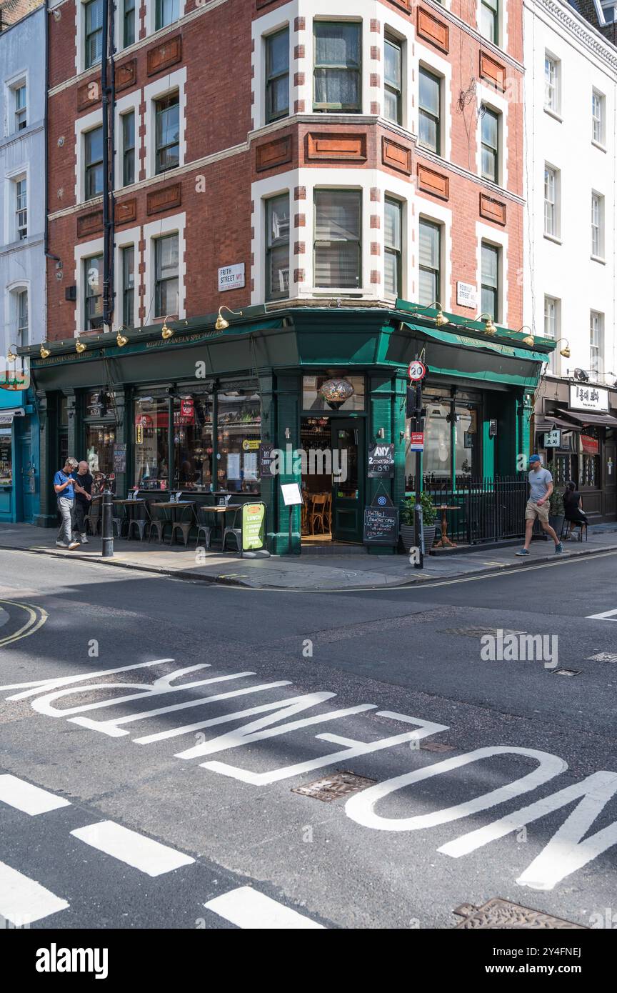 Bistro 1 a Mediterranean restaurant on corner of Frith Street and ...