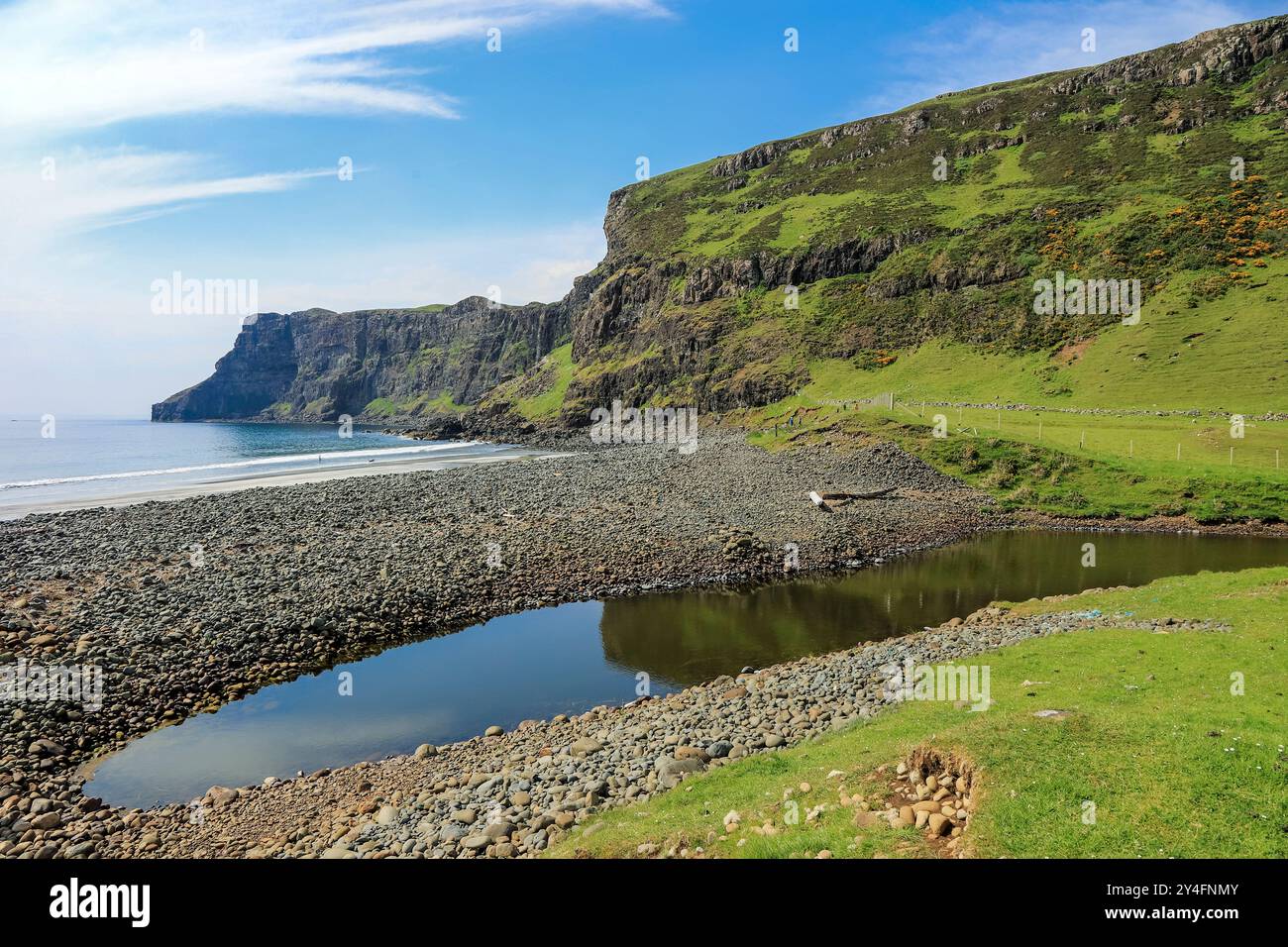 Talisker Bay on the West coast, known for its beauty & white sands & as ...