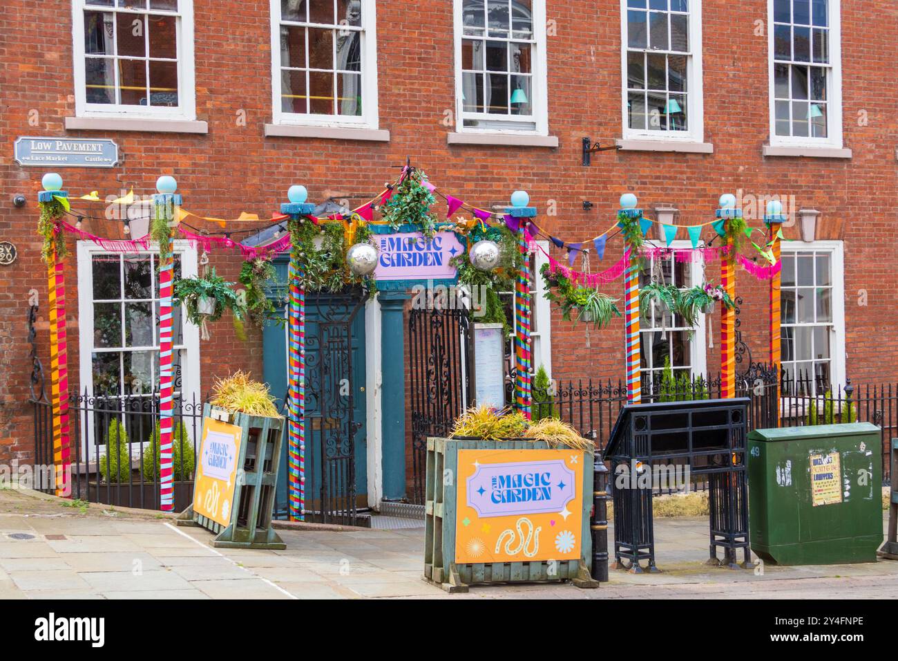 The magic garden, low pavement, nottingham, uk Stock Photo - Alamy