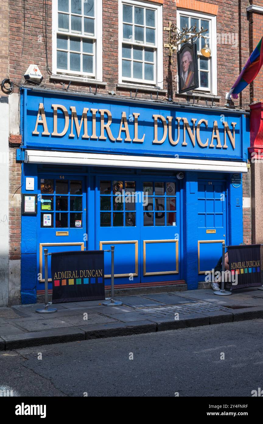 The Admiral Duncan an LGBTQIA+ Friendly Venue pub bar on Old Compton ...