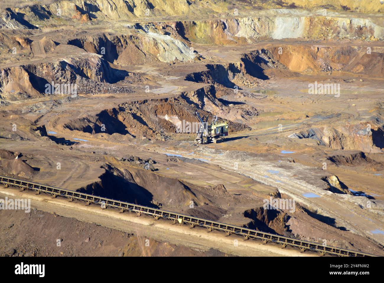 Large open pit mine for excavation and exploitation Stock Photo - Alamy