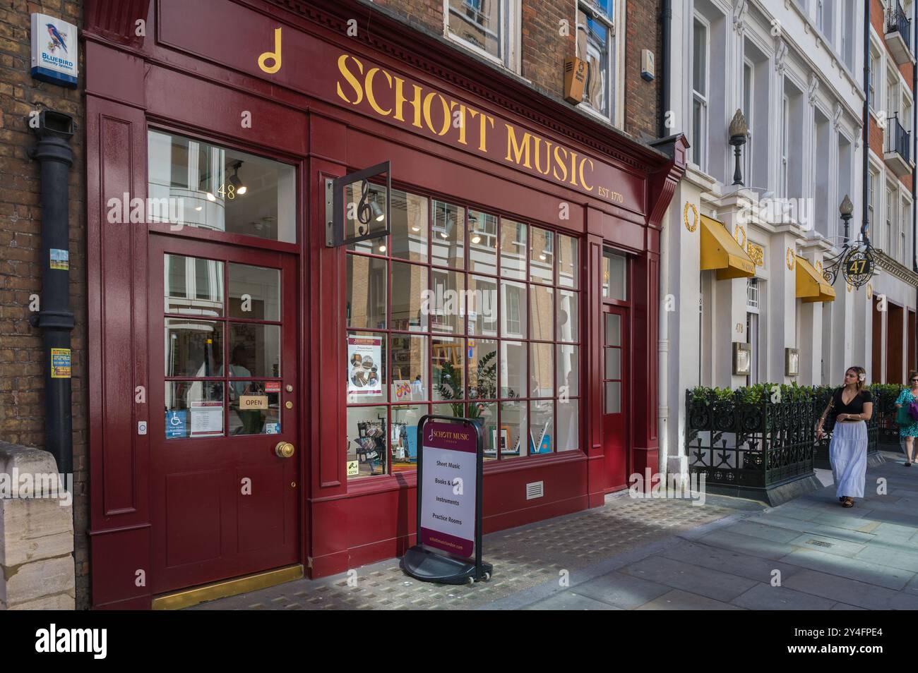Exterior facade of Schott Music London sheet music and musical ...