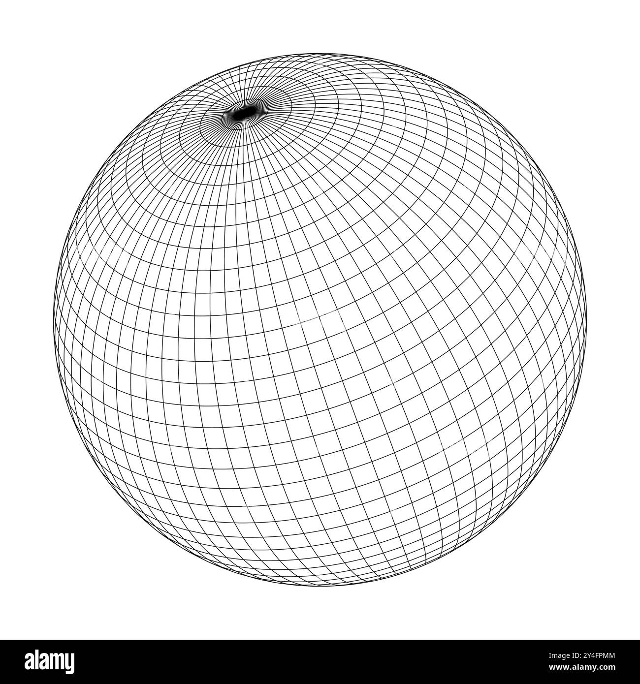Planet Earth globe grid of meridians and parallels, or latitude and ...