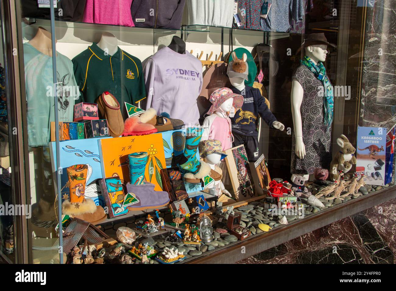Souvenir and Gift Shop window in the Circular Quay area of Sydney ...