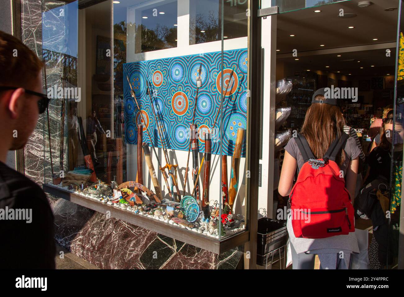Souvenir and Gift Shop window in the Circular Quay area of Sydney ...