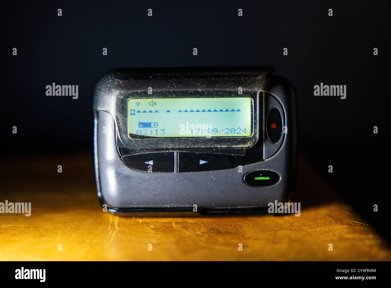 A pager of an unknown brand Stock Photo - Alamy