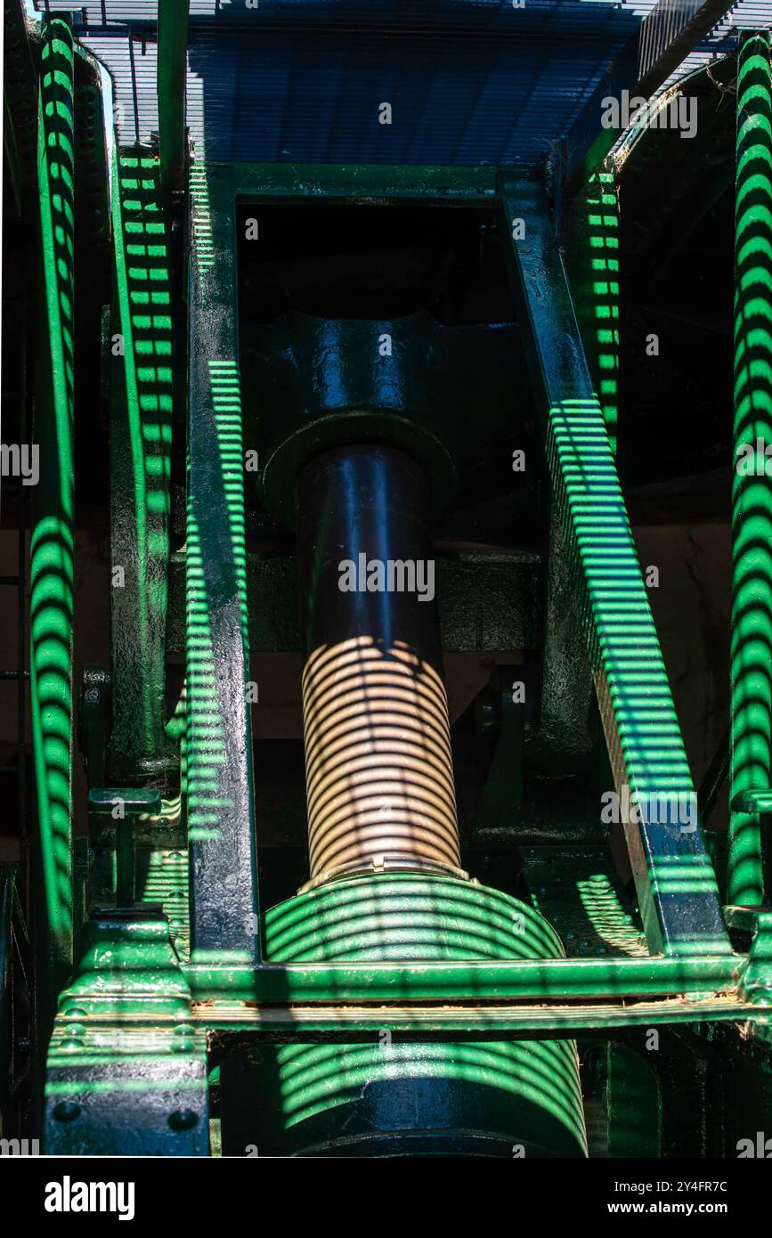 Part of the below ground section of the 1887 Disappearing Gun on North ...