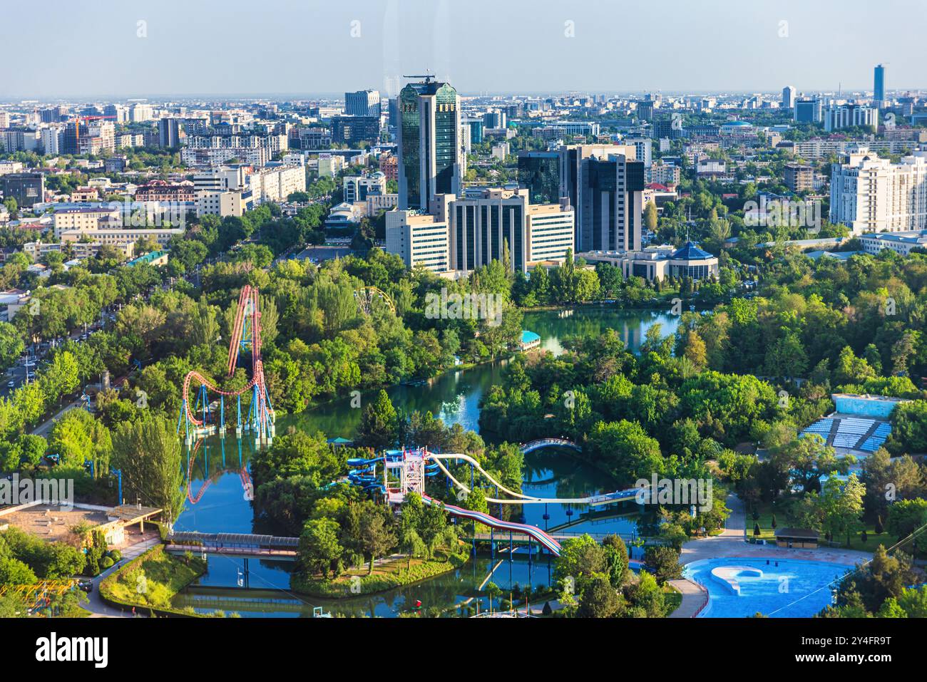 Beautiful Taskent Downtown Panorama, Uzbekistan Stock Photo - Alamy