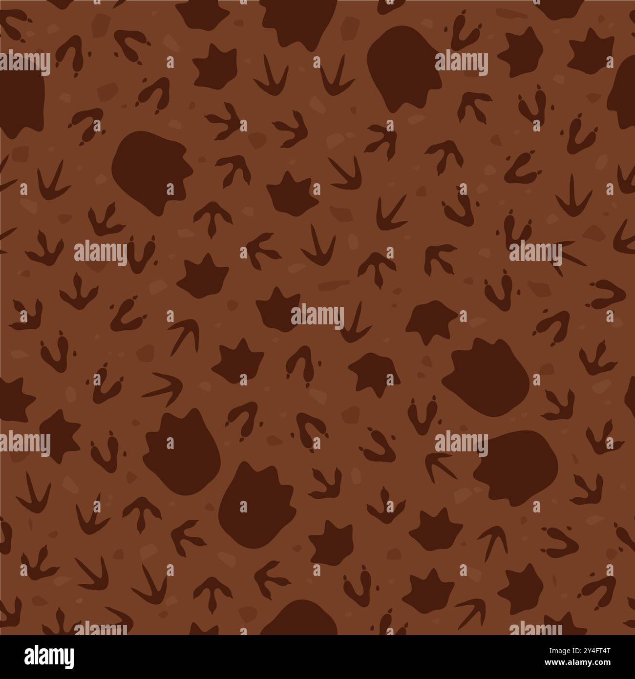 Impression fossil dinosaur Stock Vector Images - Alamy