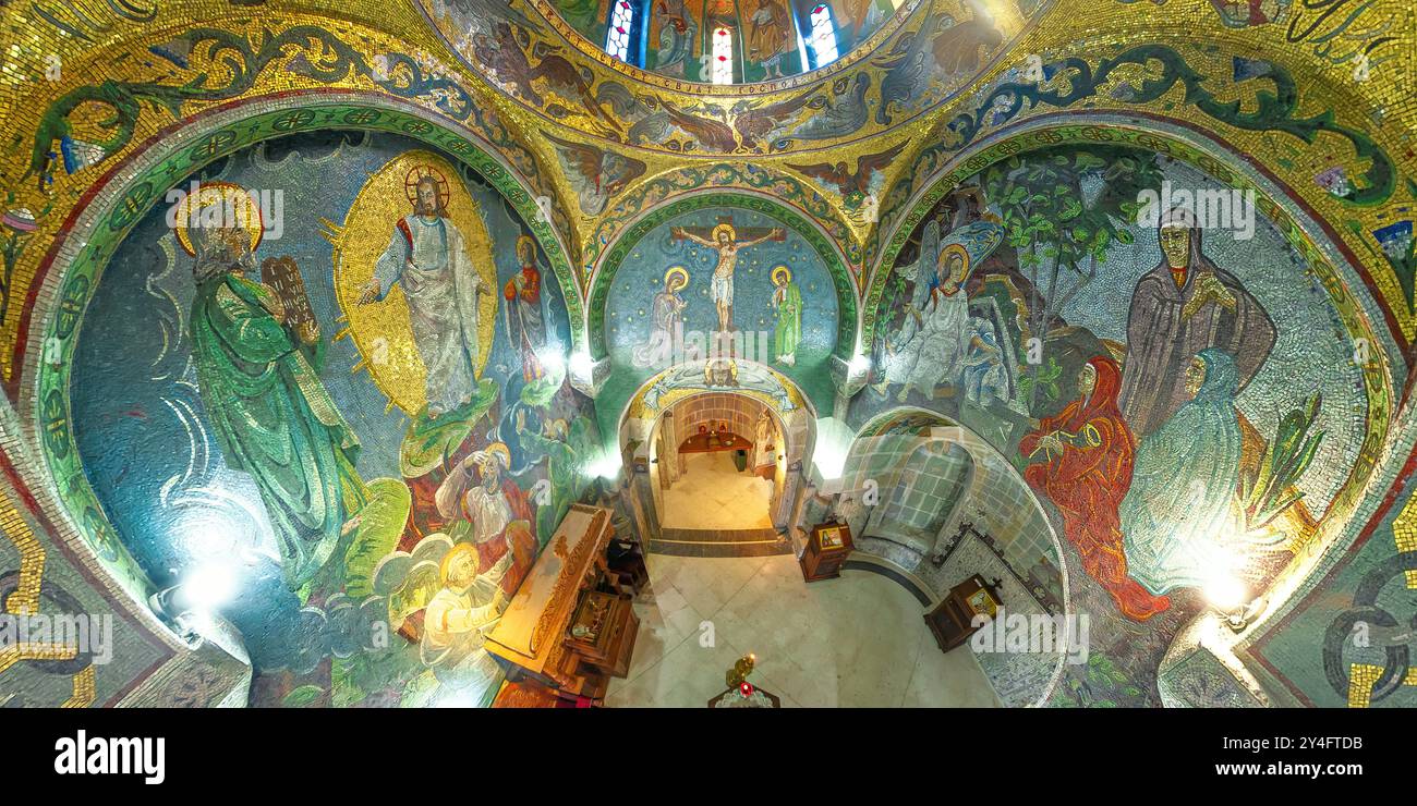 Belgrade, Serbia Sept 1, 2024: Wide angle view of the interior of ...