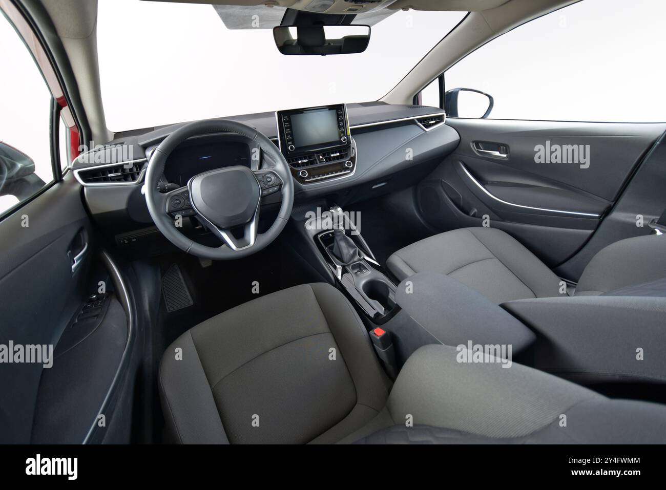 A board with instruments of a luxury passenger car. Dashboard of a ...
