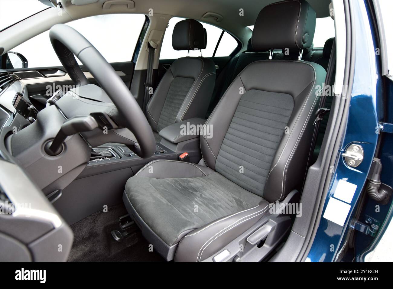 Front seats of a modern passenger car Stock Photo - Alamy