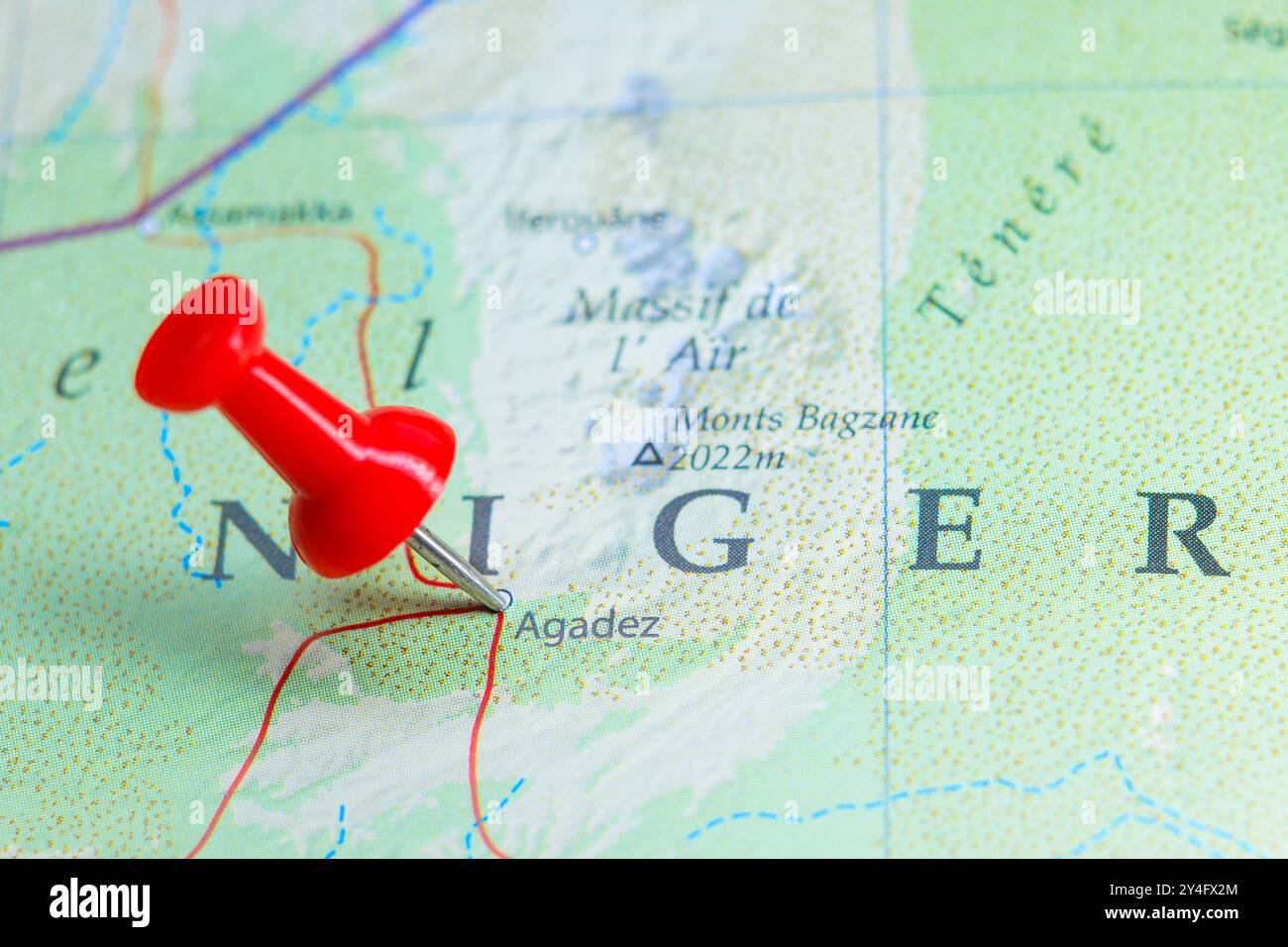 Agadez map hi-res stock photography and images - Alamy