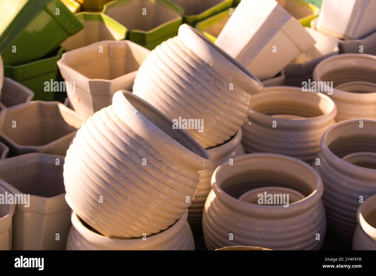 Traditional Indian handmade Items of Earthenware Or Ceramic at a Vendor ...