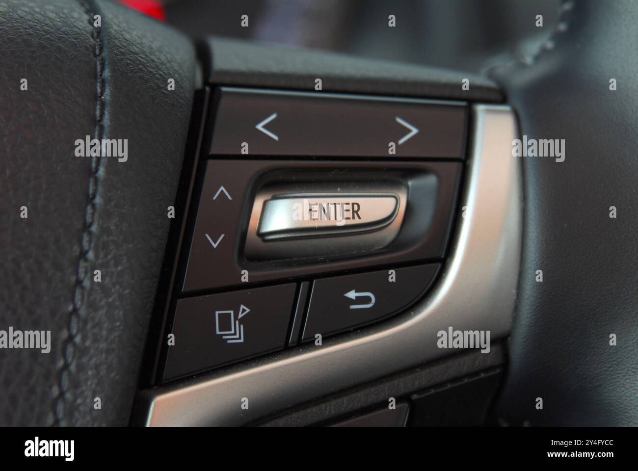 Steering wheel buttons for function control Stock Photo - Alamy